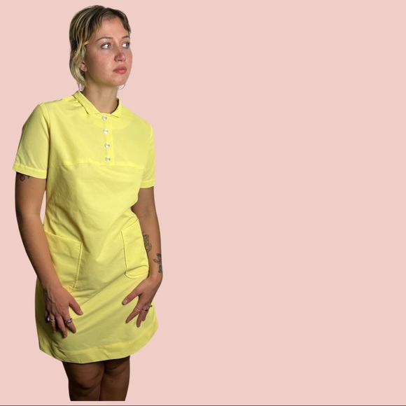 Vintage | Dresses | Vintage 6s Mod Yellow Dress | Poshmark
